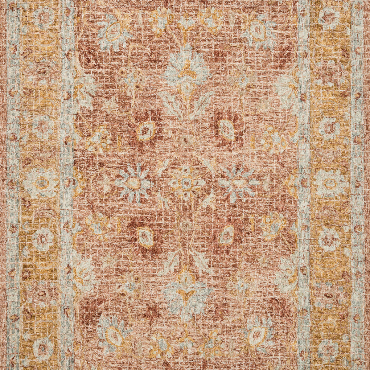 Julian Rug 04 | Terracotta / Gold | Valley Ridge Furniture