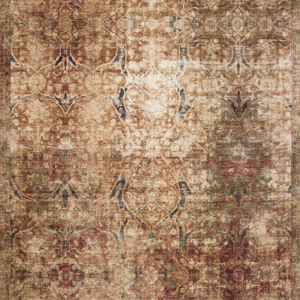 Kennedy Rug 02 | Rust / Multi | Valley Ridge Furniture